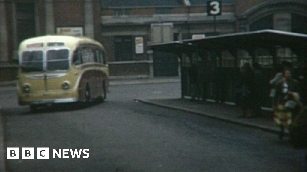 Footage from Barton's bus depot in Nottinghamshire - BBC News