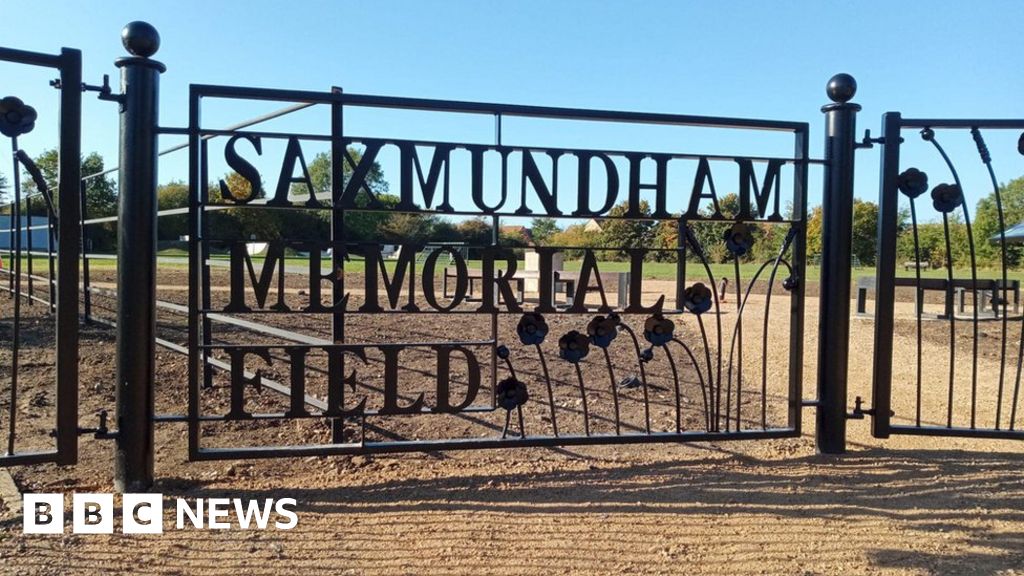 Saxmundham memorial field rededicated for centenary