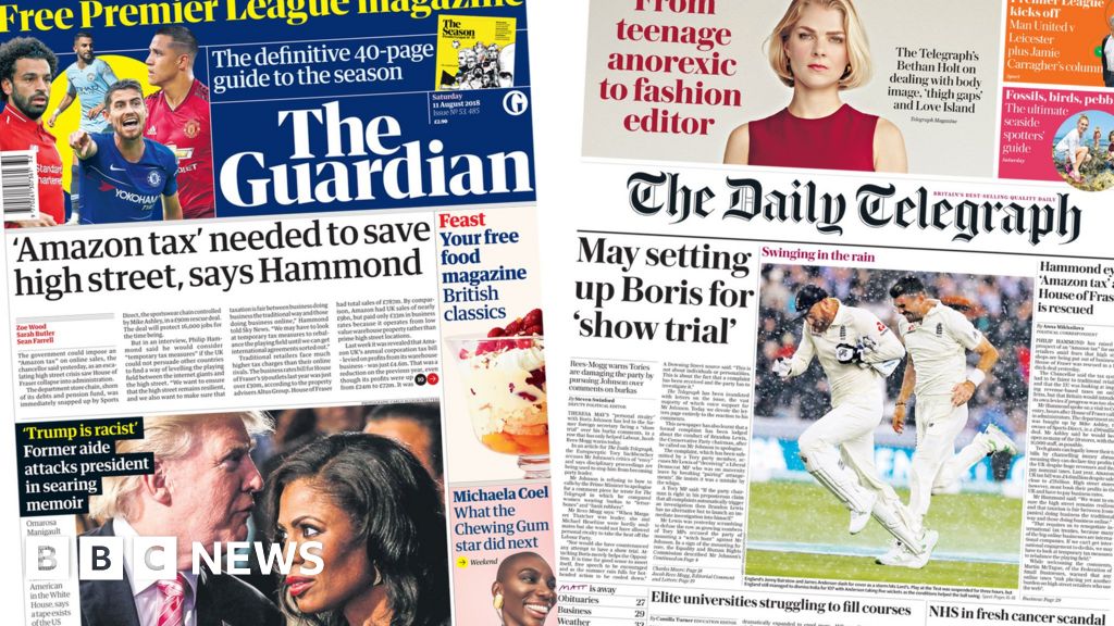 Newspaper headlines: 'Amazon tax' to save High Street