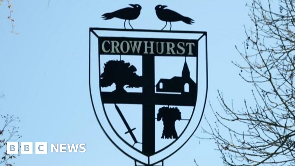 Crowhurst in Surrey is put on the weather map by Sara Thornton - BBC News