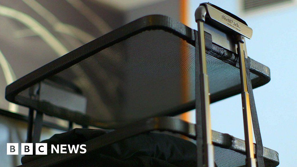 The suitcase with built-in shelves and other gadgets - BBC News