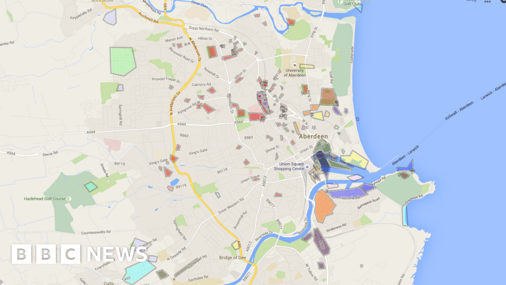 Map charts WW2 bombing of Aberdeen and Aberdeenshire - BBC News