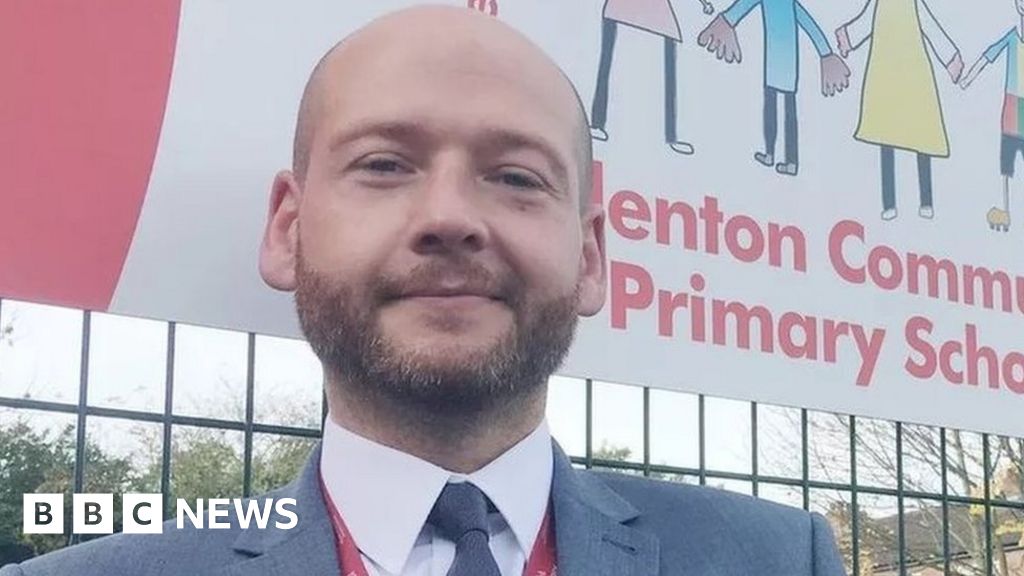 Allenton: Courtyard created to remember 'humble' head teacher - BBC News