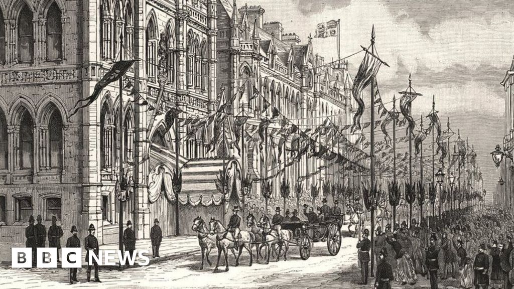 Middlesbrough Town Hall engraving recreated