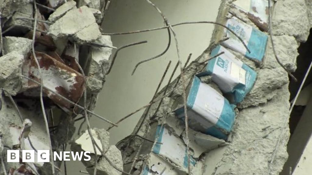Taiwan earthquake: Felled building 'used tin can fillers' - BBC News