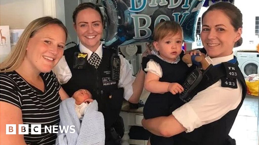 Baby born in Chiswick police station car park named Bobby - BBC News
