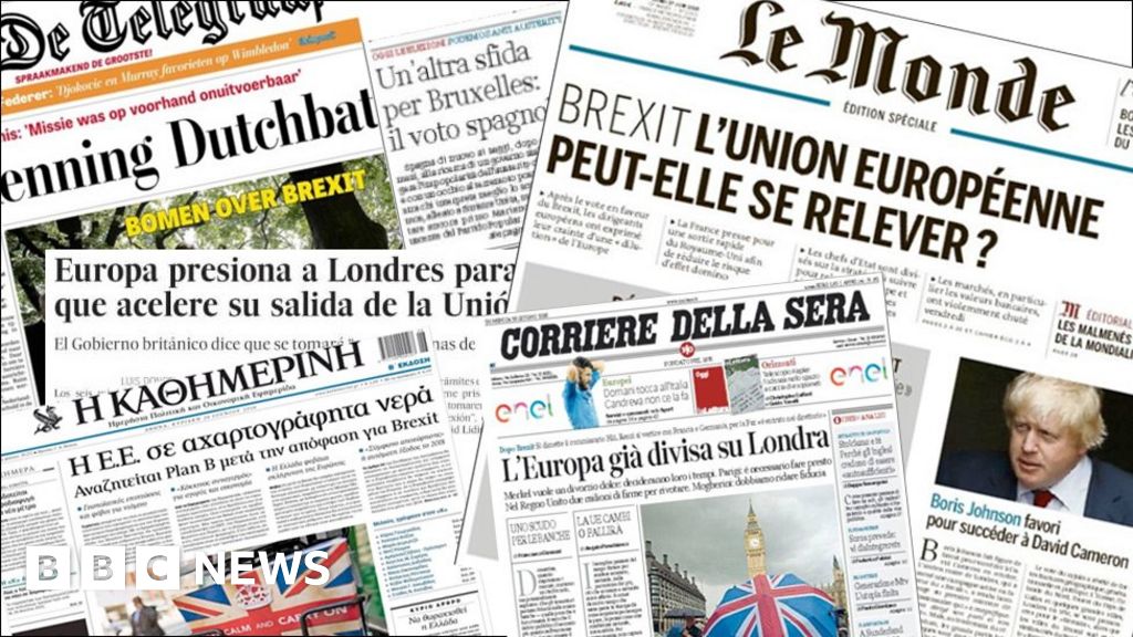 EU referendum: Fear of populism haunts European press - BBC News