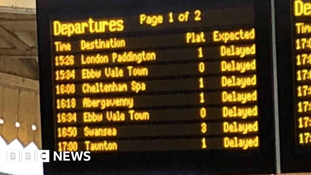 Major rail disruption after signalling fault near Newport