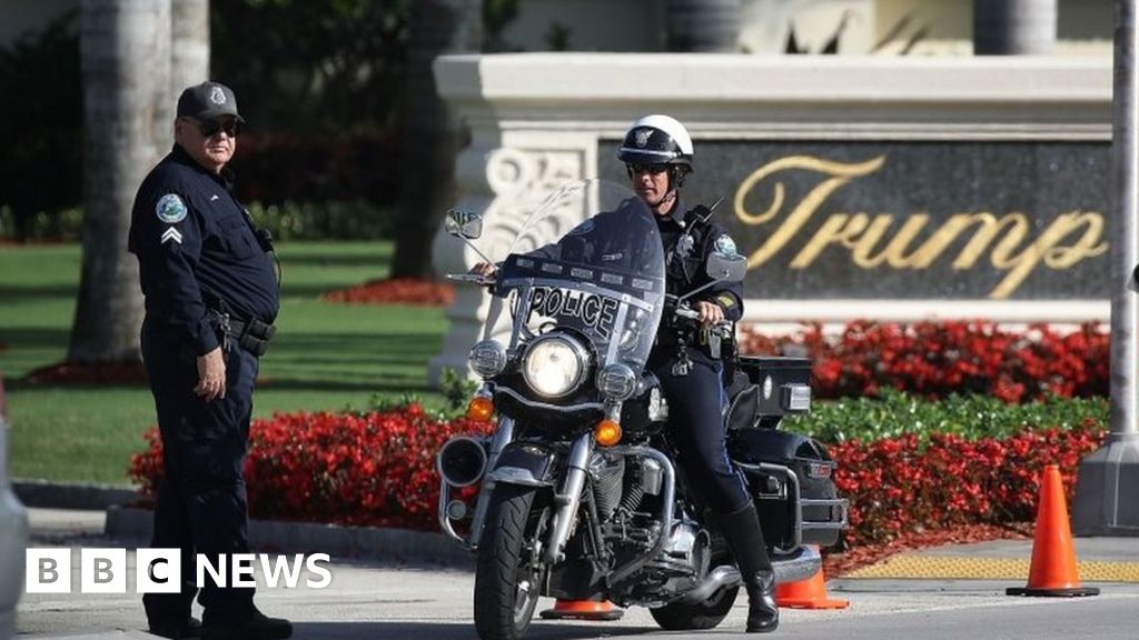 Police shoot gunman at Trump-owned resort in Florida - BBC News