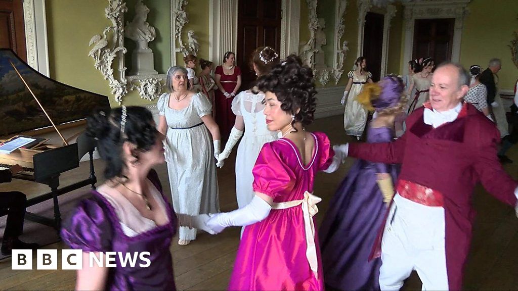 Bridgerton: Video shows Regency dance enthusiasts at Claydon House
