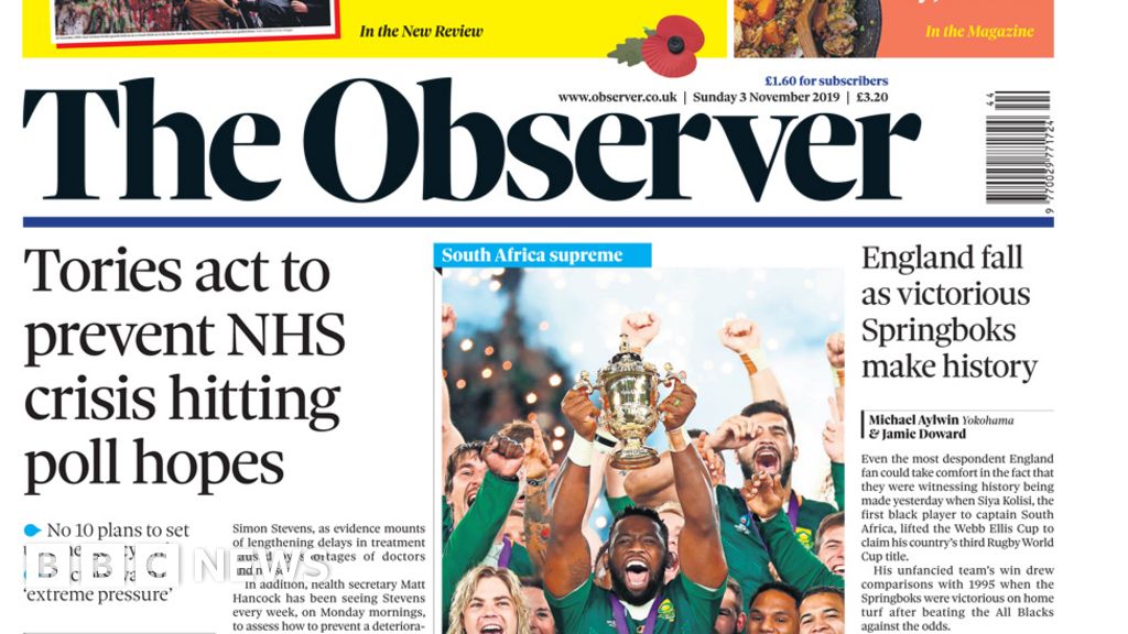 Newspaper headlines: Tories 'head off winter NHS crisis' and 'England ...