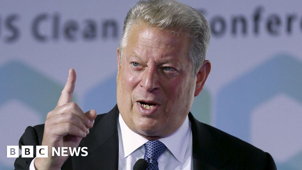 Gore 'hoping for best' from Trump over climate - BBC News