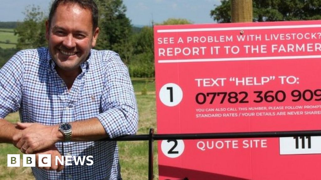 Farmer sets up Livestock Lookout text alert system - BBC News
