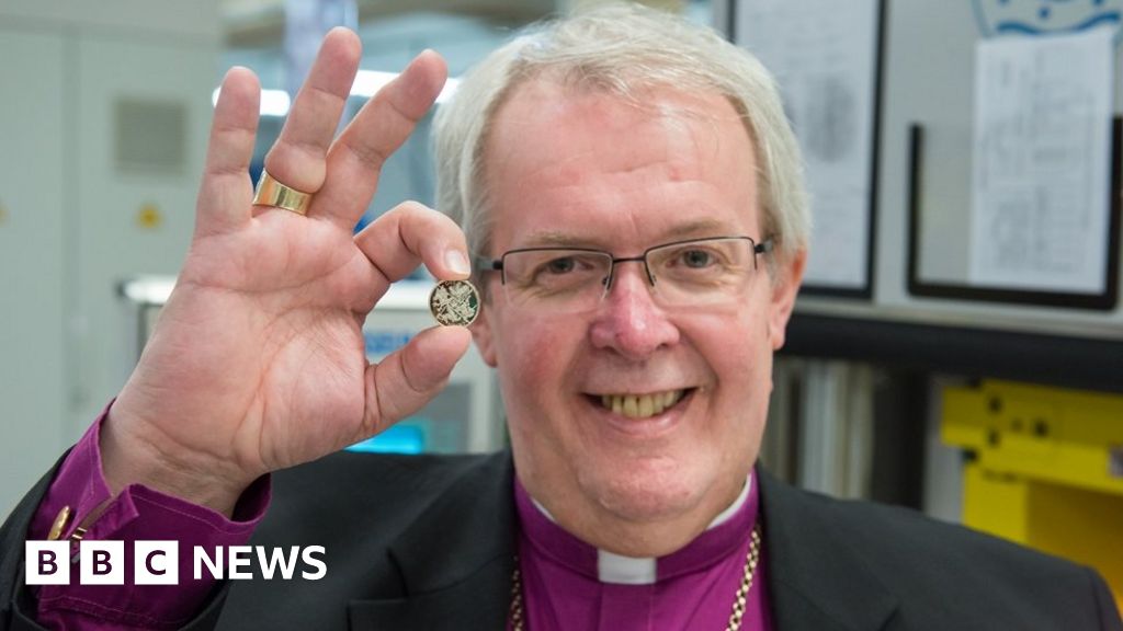 St Asaph bishop designs commemorative round £1 coin - BBC News