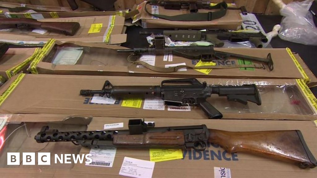 Biggest UK weapons stash revealed by Suffolk Police - BBC News