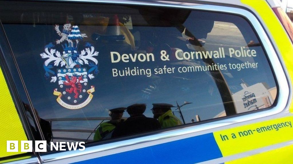 Police car rammed during high speed pursuit in Exeter