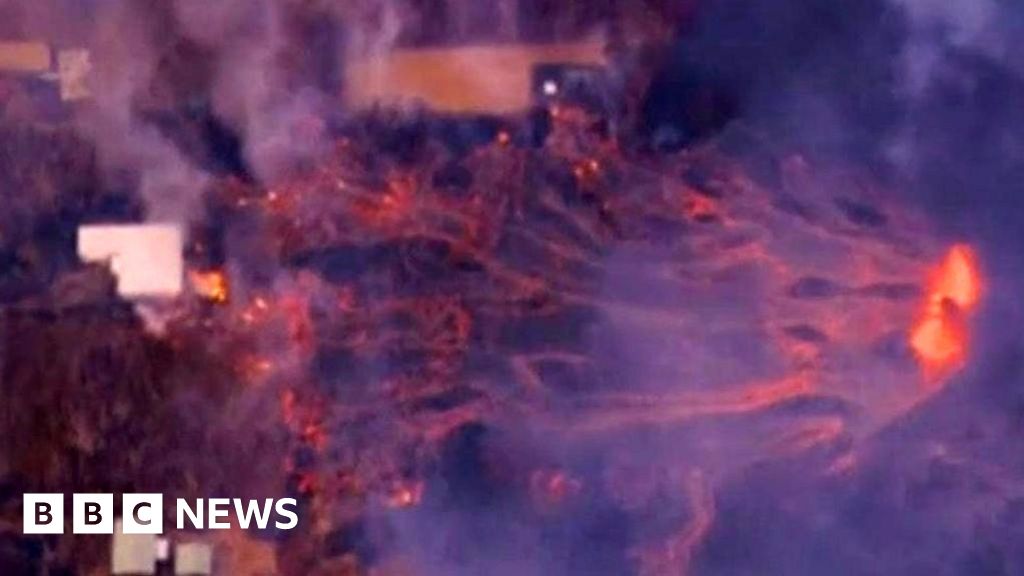 Kilauea volcano: Hawaii homes destroyed by lava - BBC News