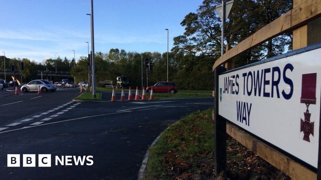 Broughton village bypass opens after 40 years in the planning - BBC News
