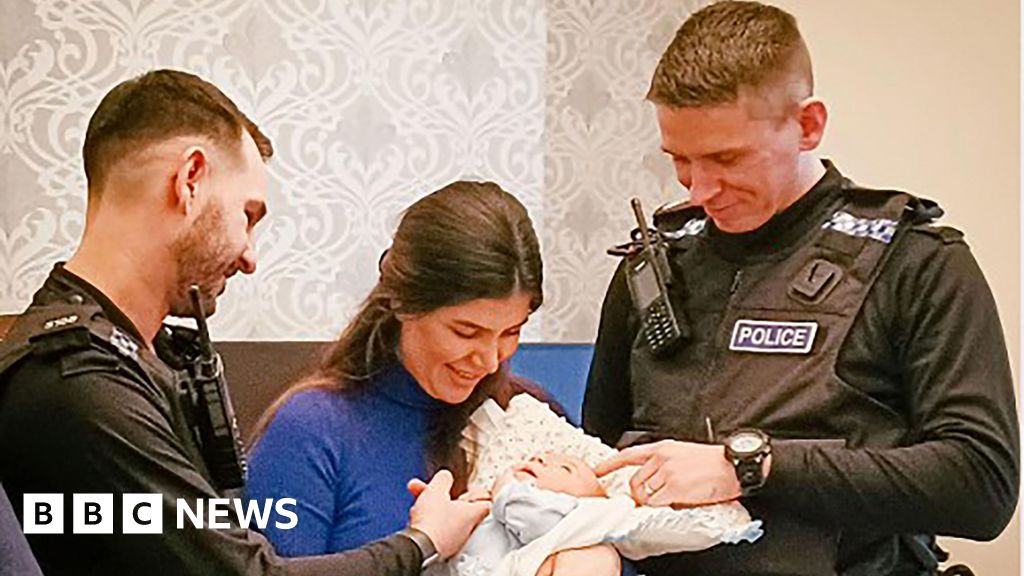Police officers reunite with Middlesbrough baby after saving his life
