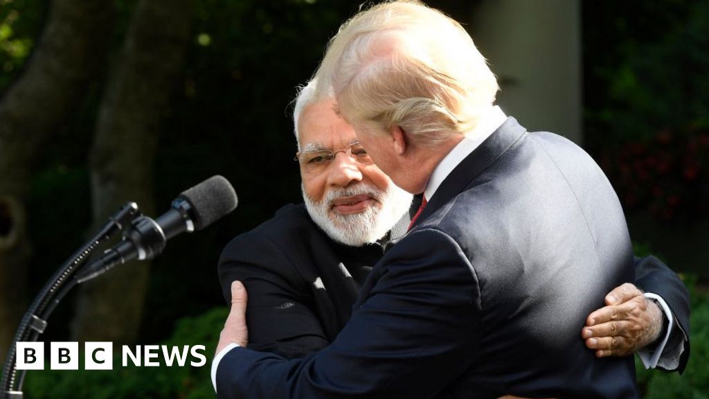 Modi's enthusiastic bear hug beats Trump's handshake
