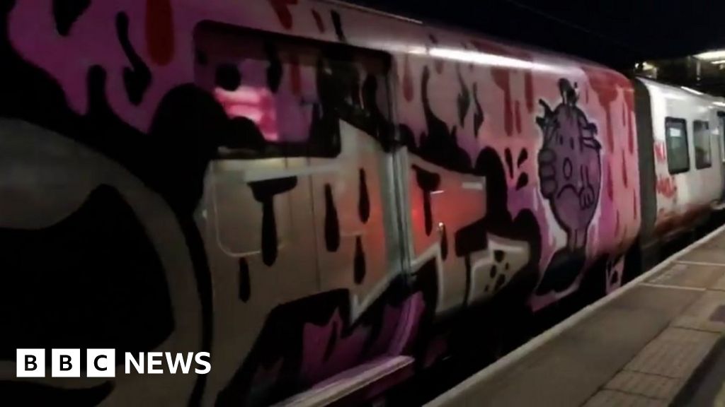 Graffiti-hit Govia Thameslink train receives a deep clean