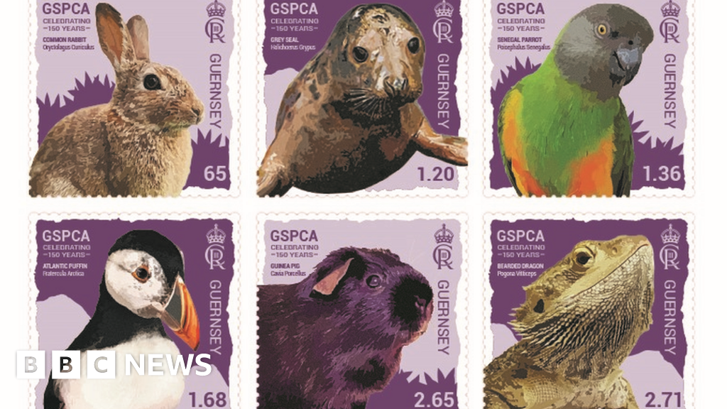 Guernsey animal stamps to celebrate 150 years of GSPCA - BBC News