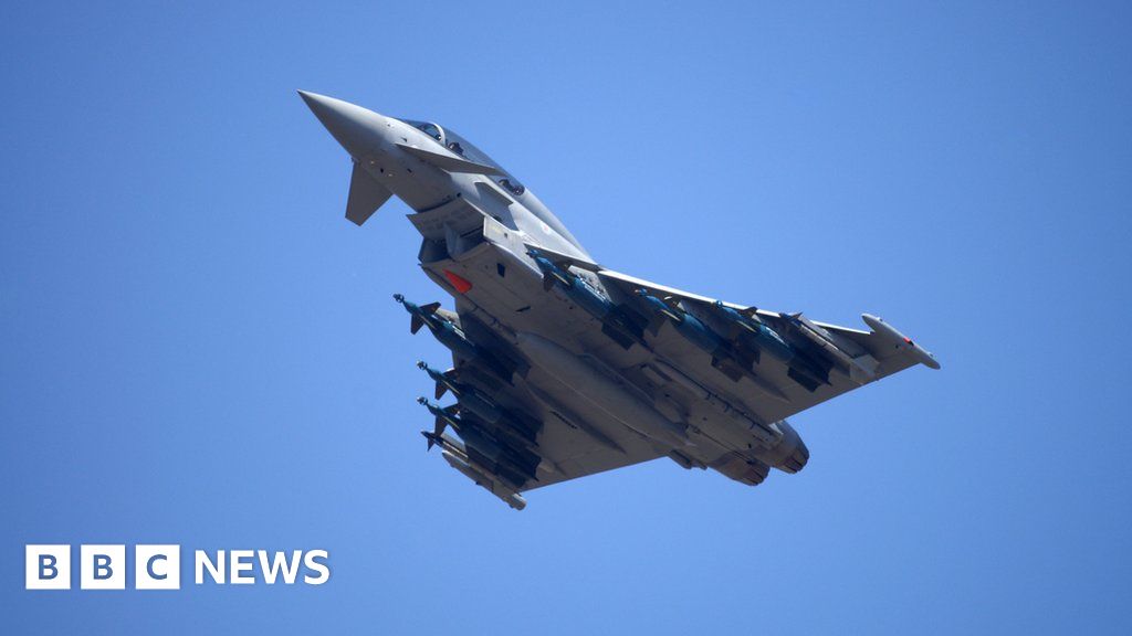 RAF Typhoon pilot declared emergency after bird-strike - BBC News