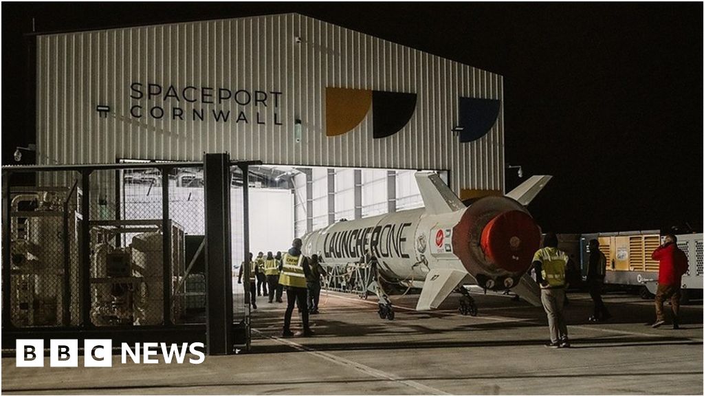 Rocket arrives for first orbital launch from UK - BBC News