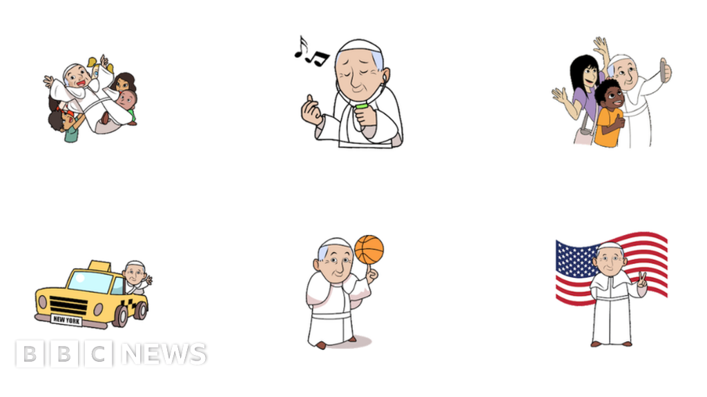 Pope Francis emojis launched for US visit - BBC News