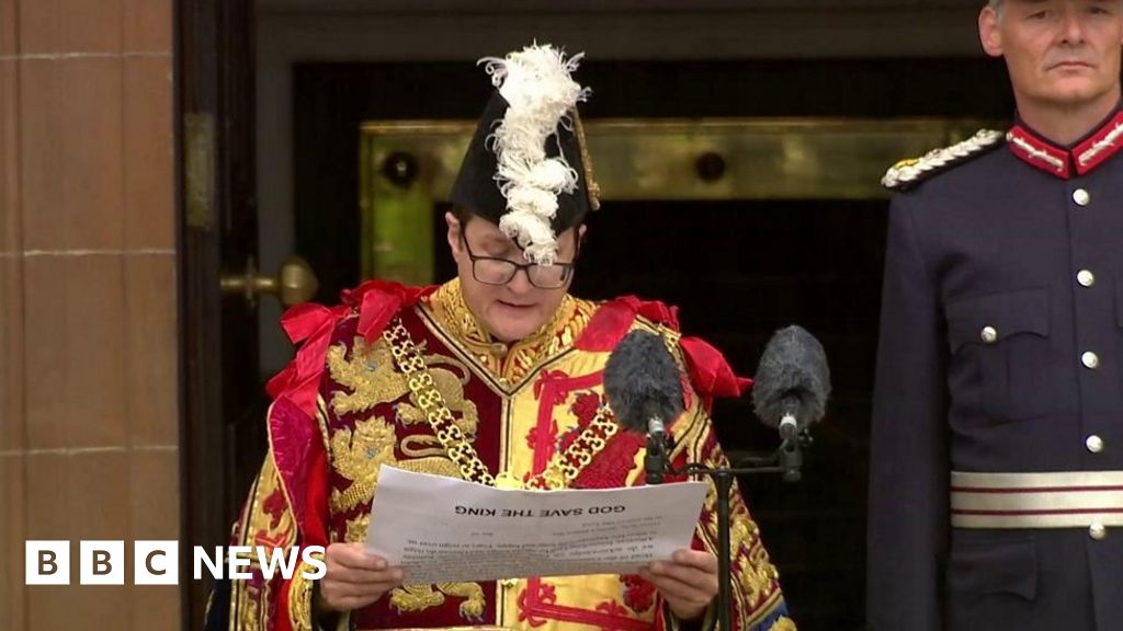 King Charles III: Accession Proclamation read at Hillsborough Castle ...