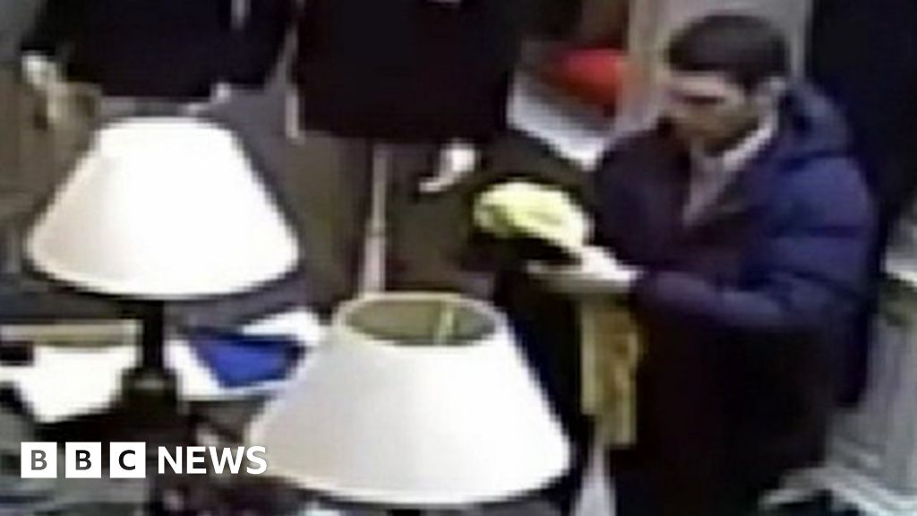 London luxury goods serial thief caught on CCTV - BBC News