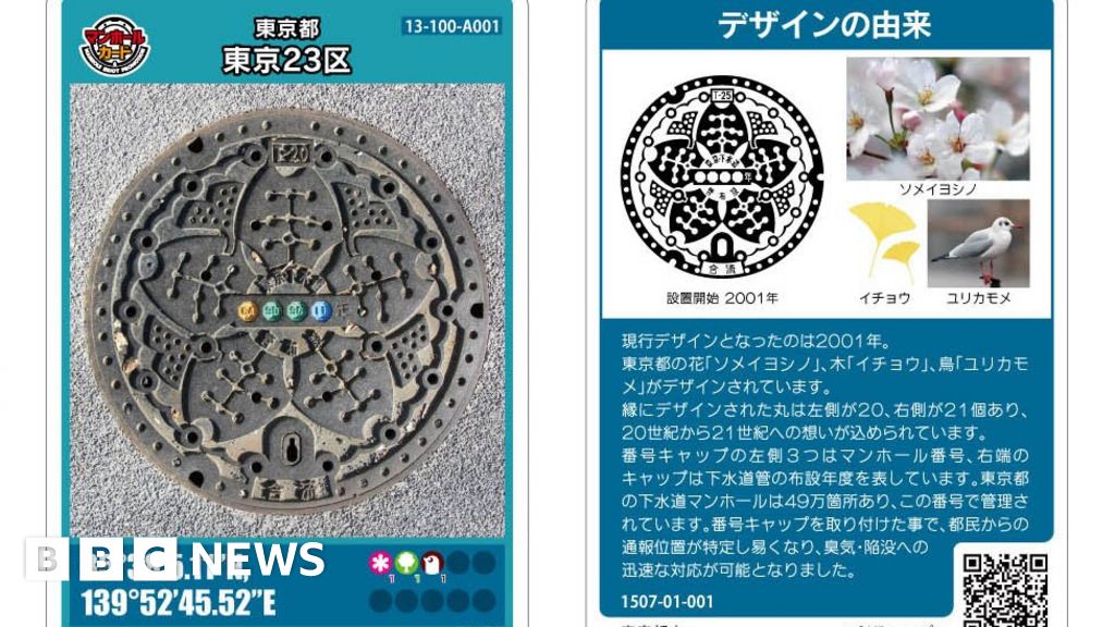 Japanese firm releases manhole cover collectors' cards - BBC News
