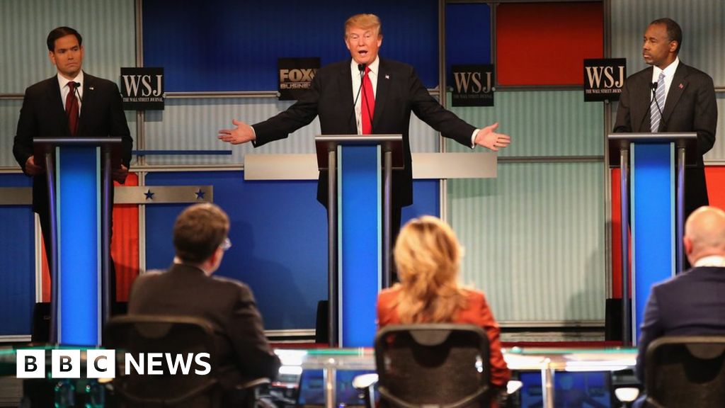 'No clear winner' in Republican Presidential debate - BBC News