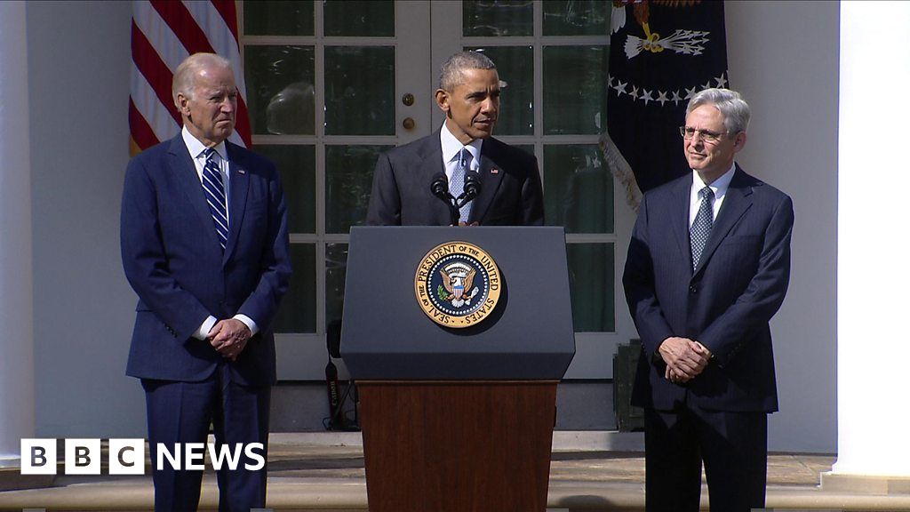Obama Supreme Court nominee: 'Greatest honour of my life' - BBC News