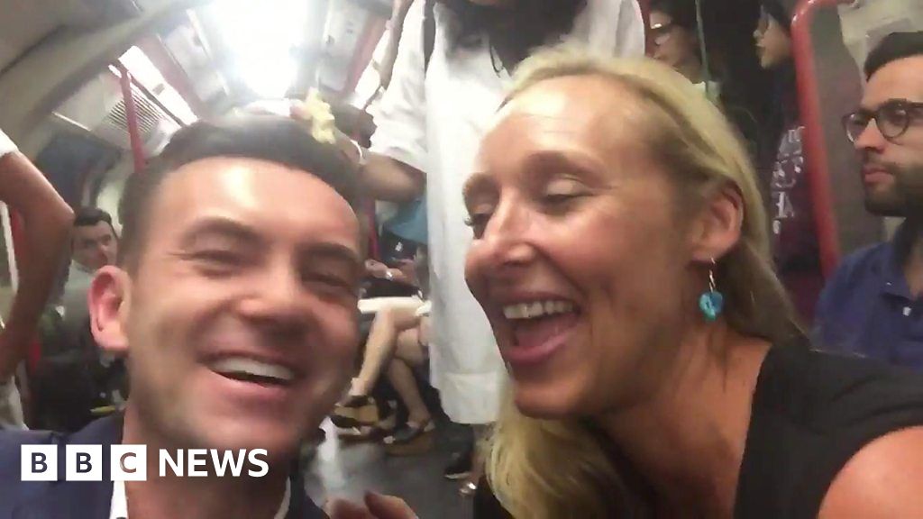 Blind Date contestants reunited on Tube after 25 years - BBC News