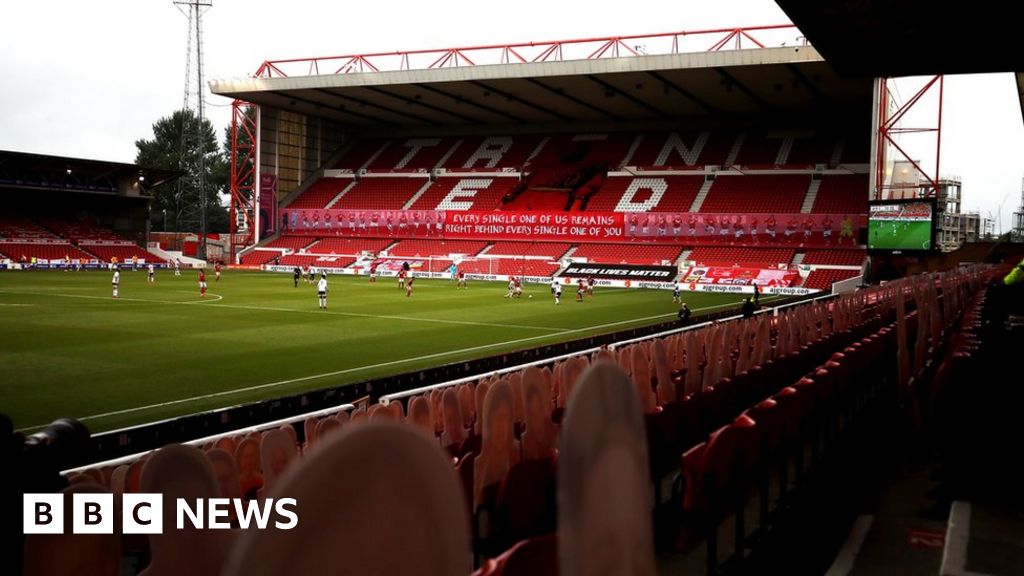 Nottingham Forest: Jeffrey Epstein cut-out seen in stand - BBC News