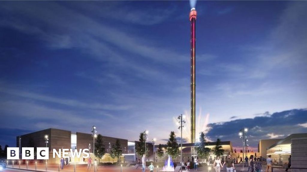 Rhyl Sky Tower to become light feature under town plans - BBC News