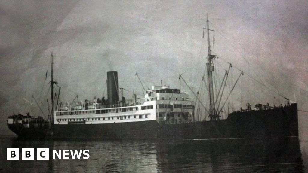 SS Sagaing: WW2 shipwreck refloated by Sri Lanka navy - BBC News