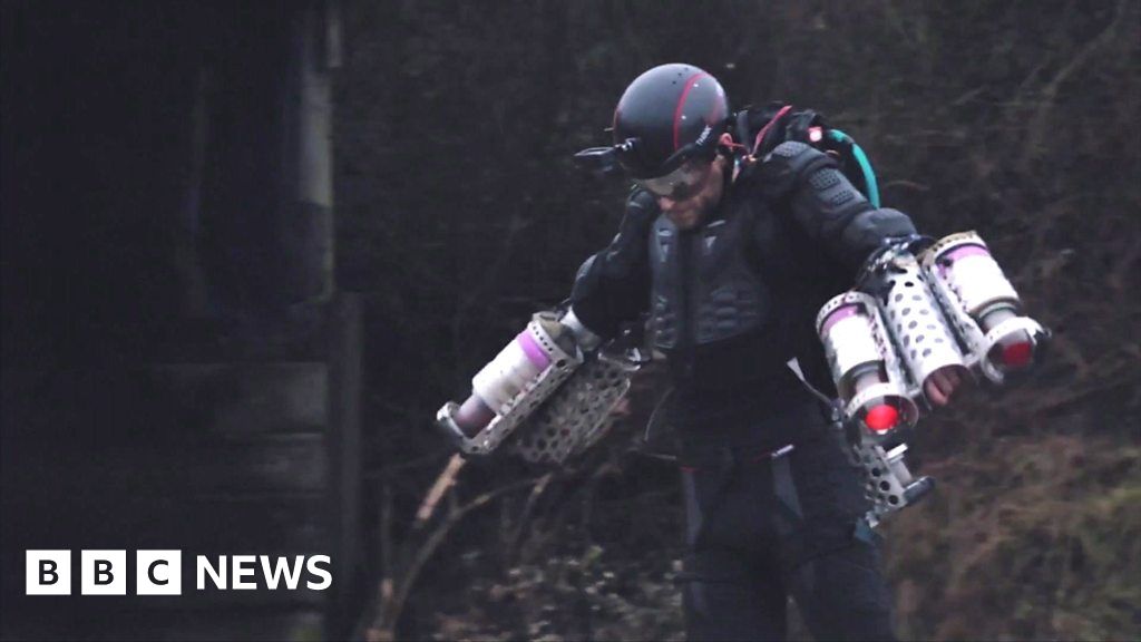 Man creates a jet engine powered suit and other news - BBC News