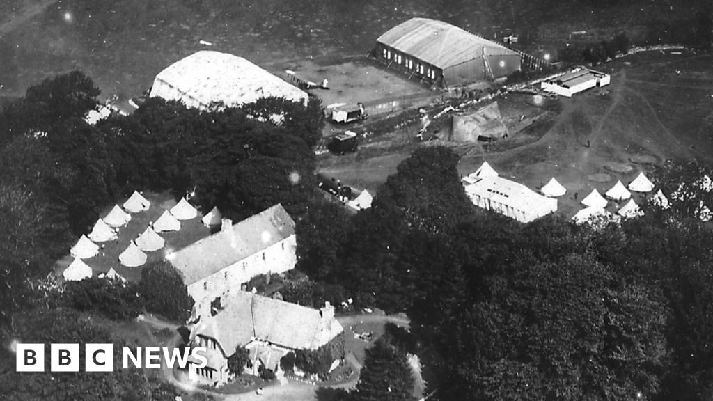 Uncovering Omagh's little known RAF airfield - BBC News