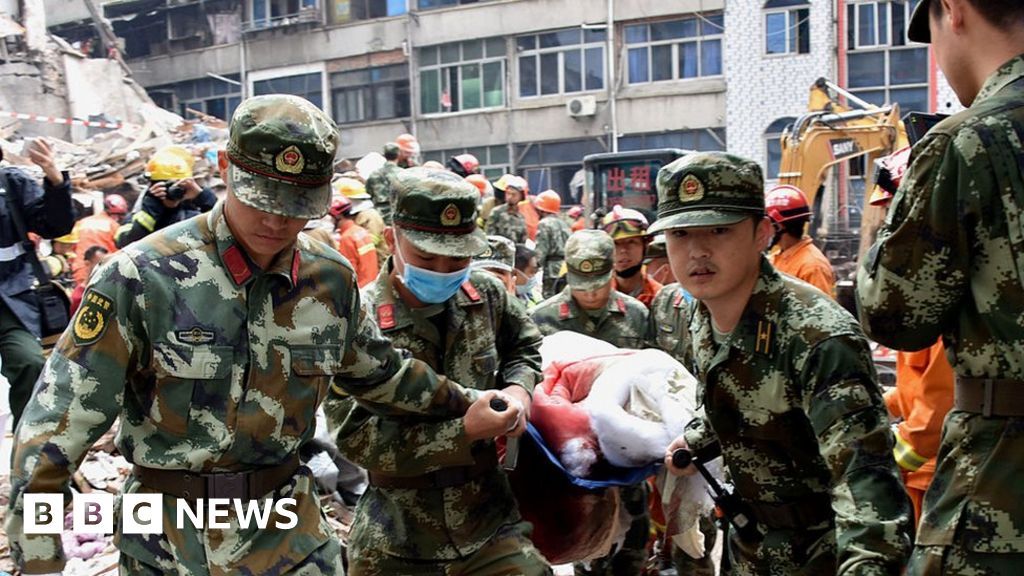China building collapse kills at least 22 - BBC News