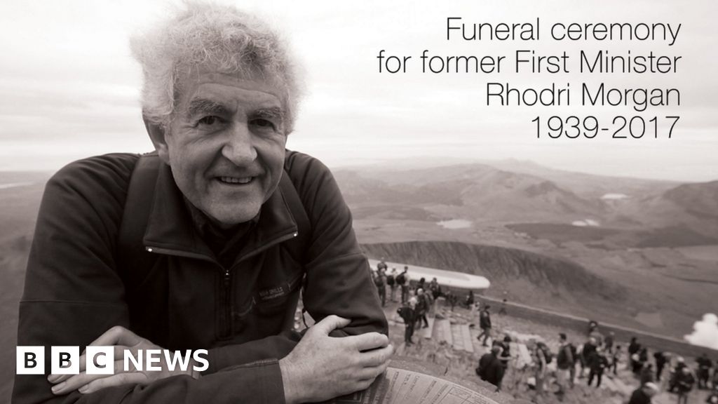 Funeral ceremony for former First Minister Rhodri Morgan - BBC News