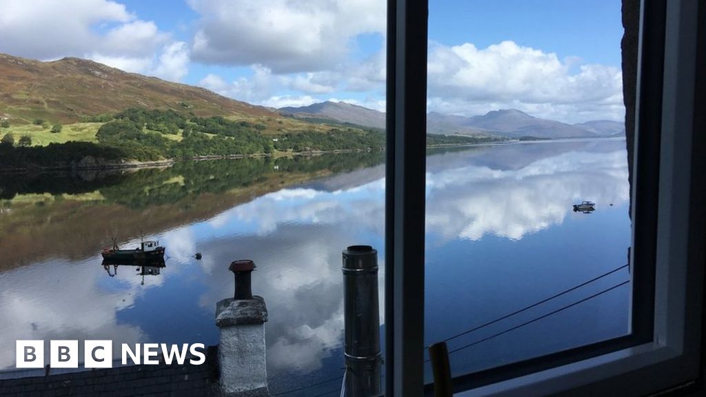 Scenic views of Scotland taken from windows - BBC News