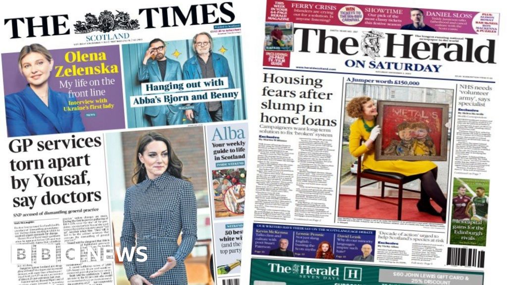 Scotland's papers: Scotland's home loan slump and GP services warning ...