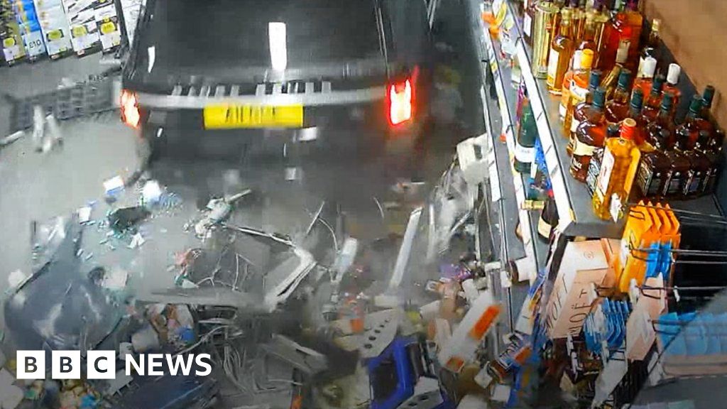 CCTV shows gang's violent ram-raid crime spree
