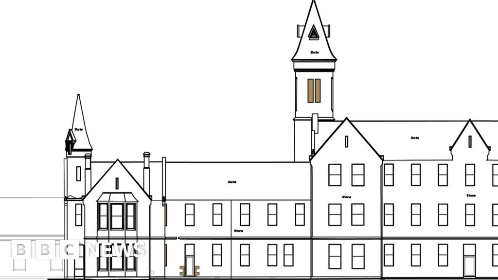 Homes plan for Inverness' fire-hit Craig Dunain hospital - BBC News