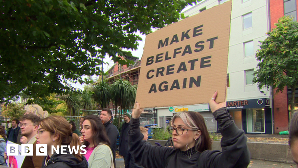 Belfast Cathedral Quarter fire: Protest over lack of affordable space ...