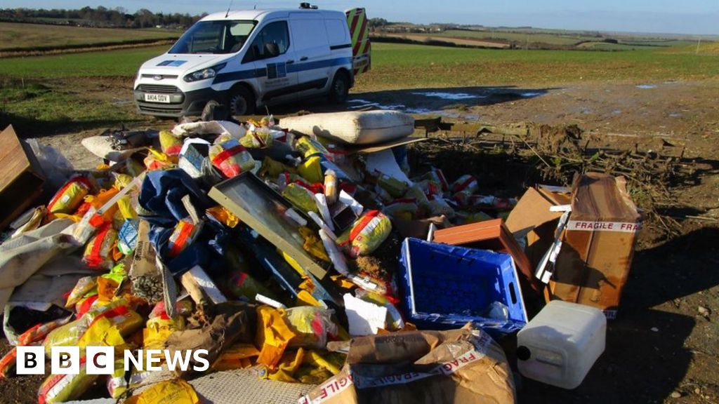 Serial fly-tipper jailed for two years - BBC News