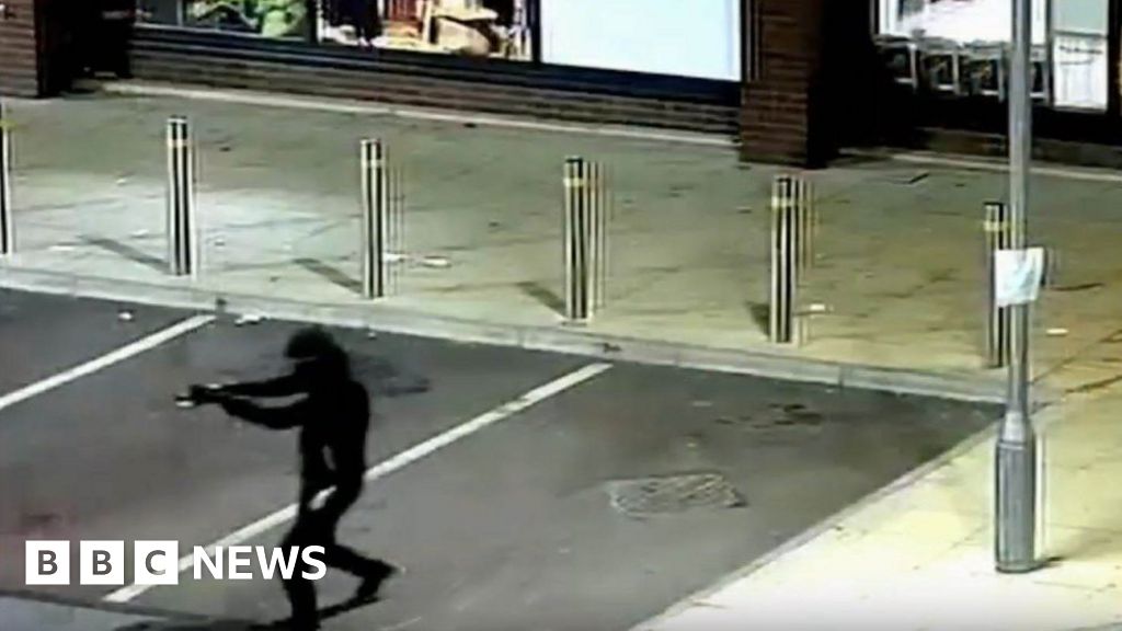 Man who aimed gun at police officer in Partington is jailed - BBC News