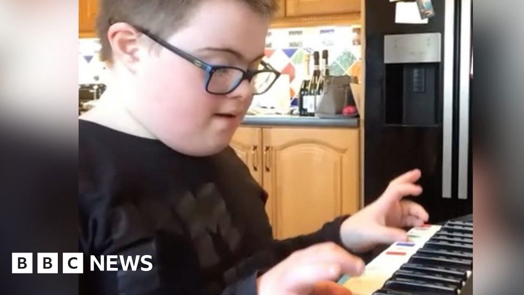 'Music gives my Down’s syndrome son a voice' - BBC News